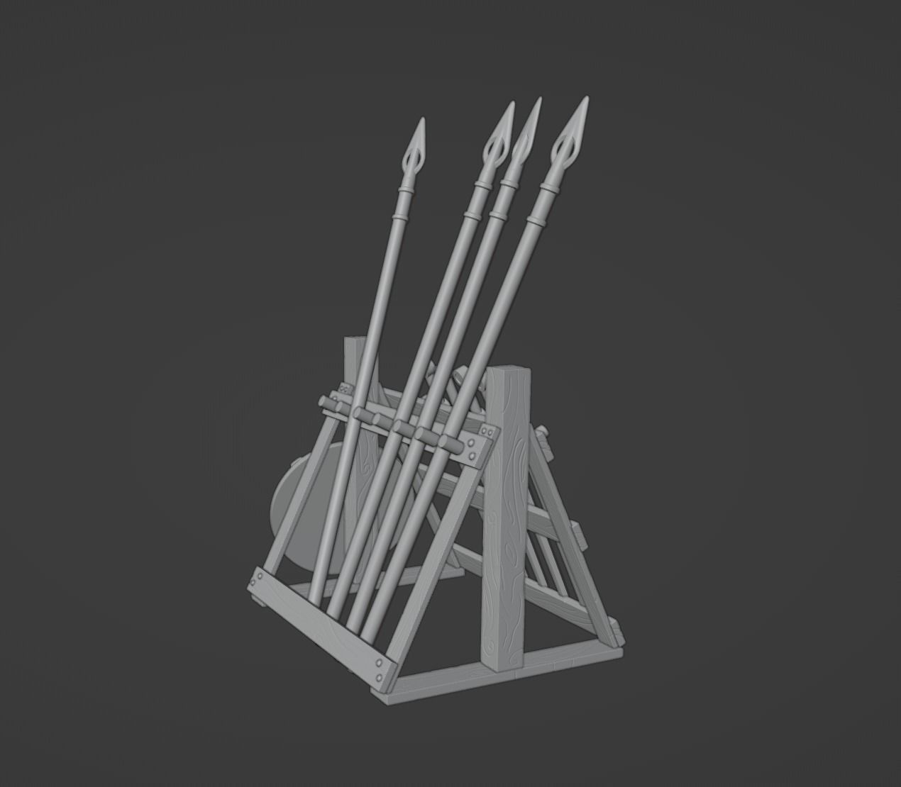 Rohan Weapon Rack 3D model 3D printable | CGTrader