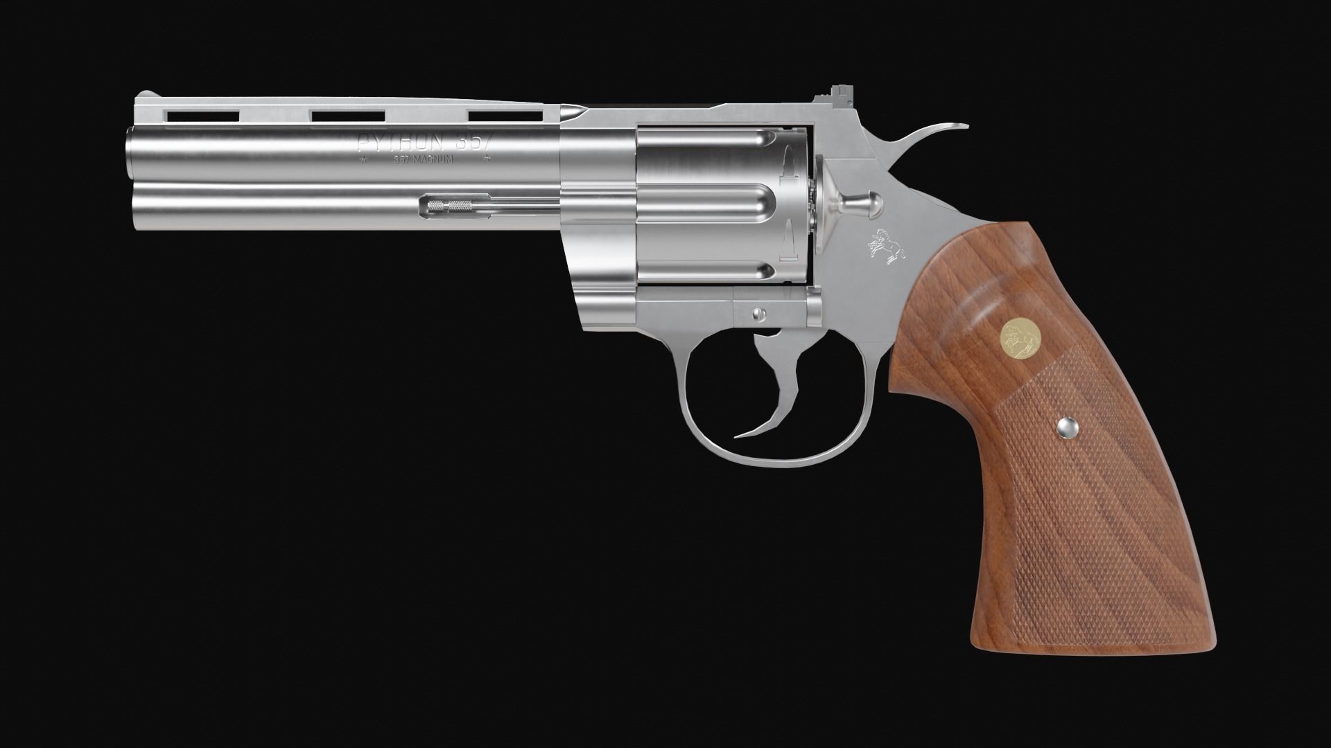 3D model Colt Python Revolver VR / AR / low-poly | CGTrader