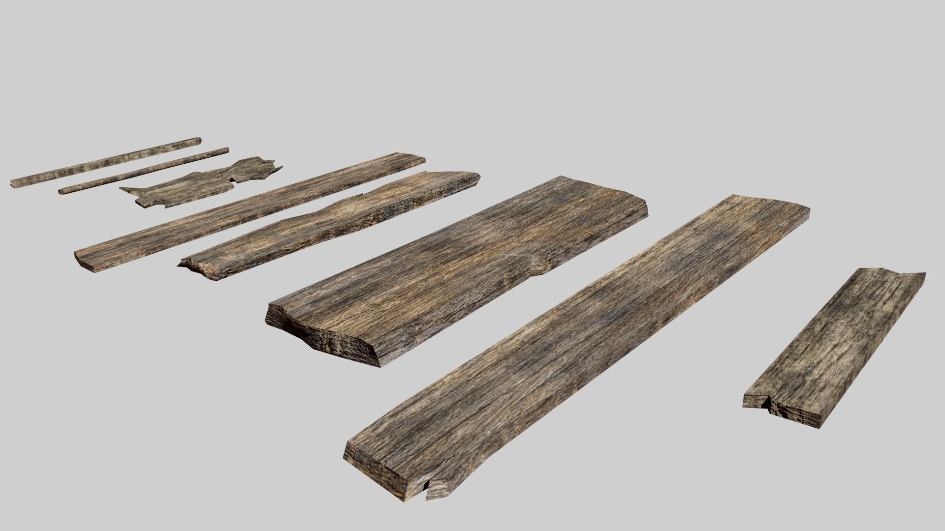 Simple Wood Planks free VR / AR / low-poly 3D model | CGTrader