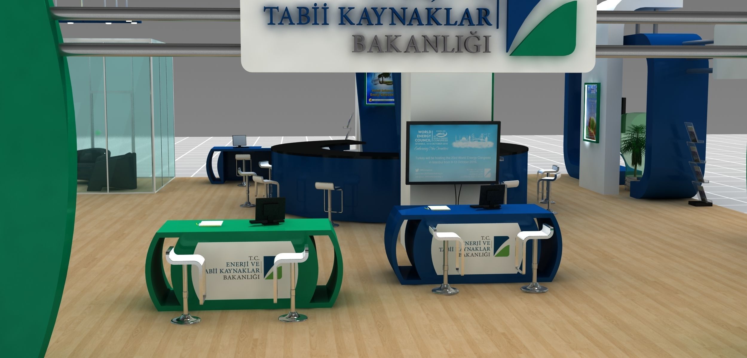 Modern Design Fair Stand 3D model | CGTrader