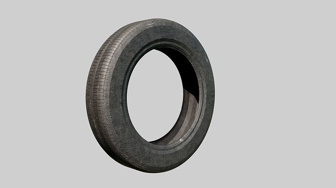 Simple old tire free 3D model | CGTrader