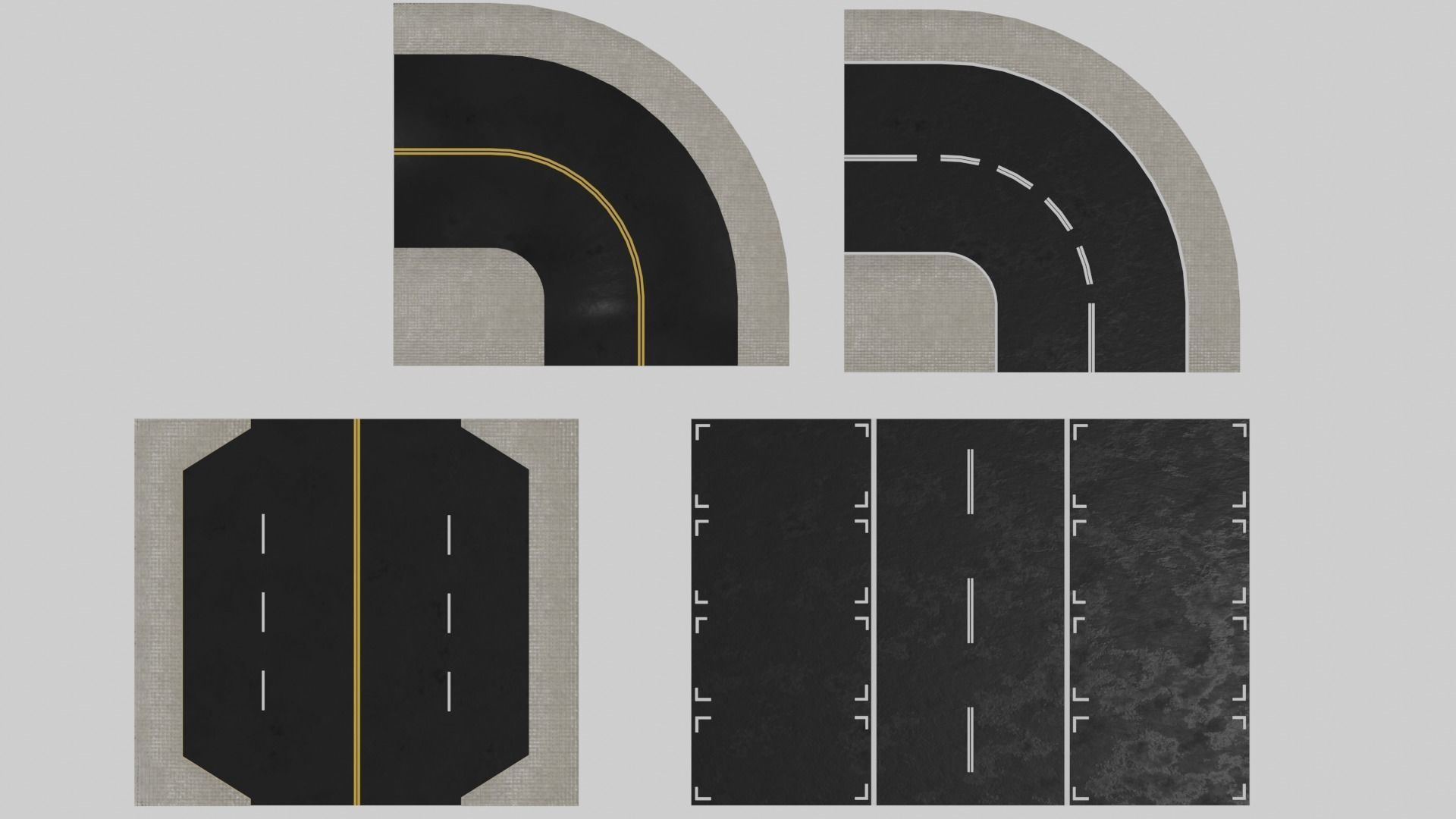 3D model Generic city road asset VR / AR / low-poly | CGTrader