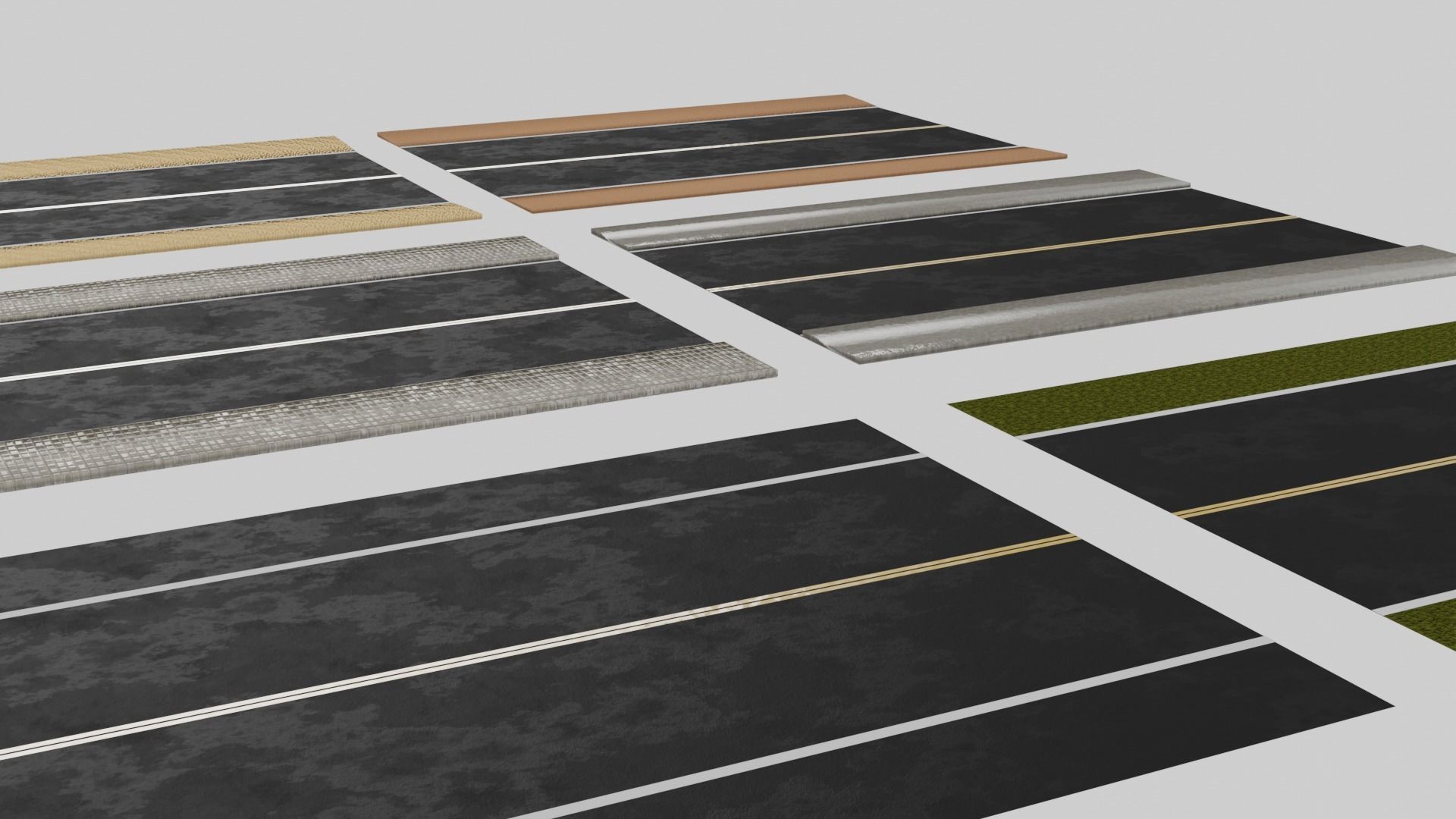 3D model Generic city road asset VR / AR / low-poly | CGTrader