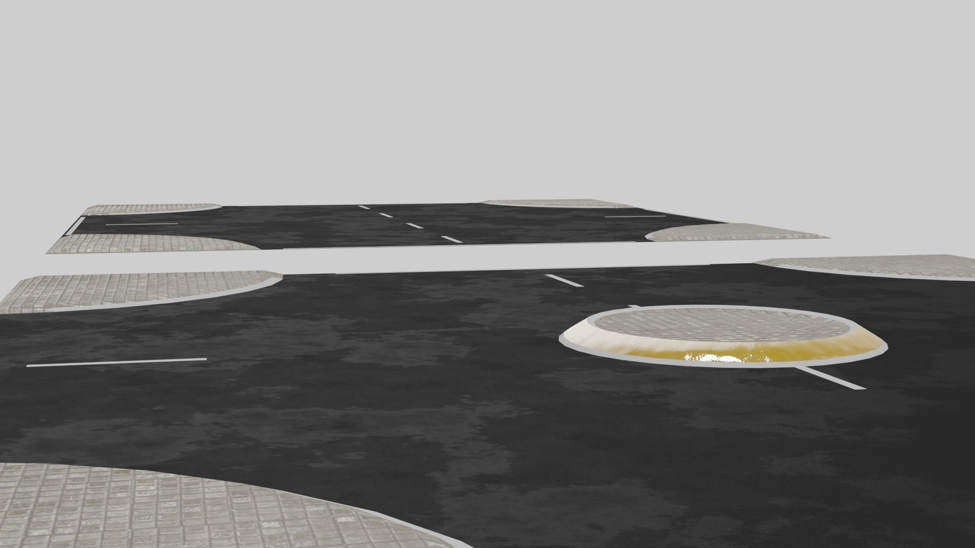 3D model Generic city road asset VR / AR / low-poly | CGTrader