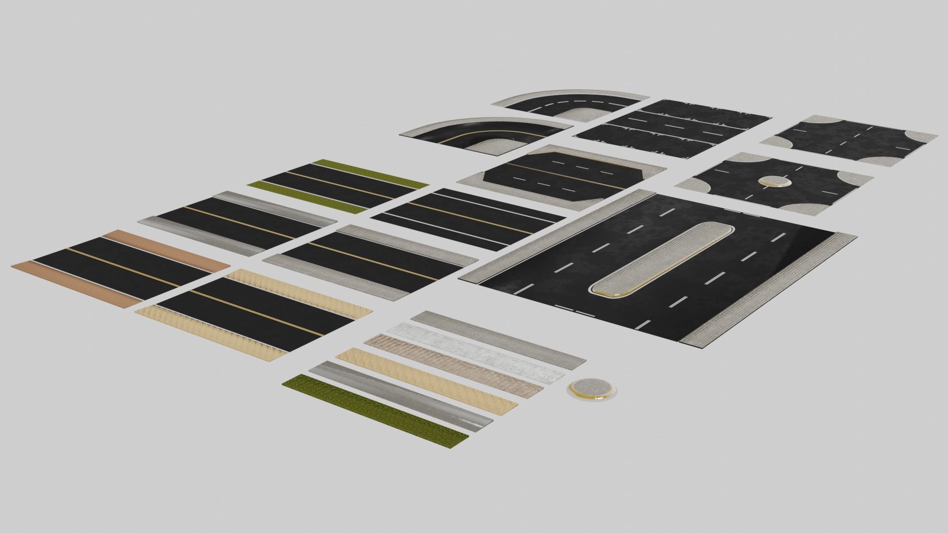 3D model Generic city road asset VR / AR / low-poly | CGTrader