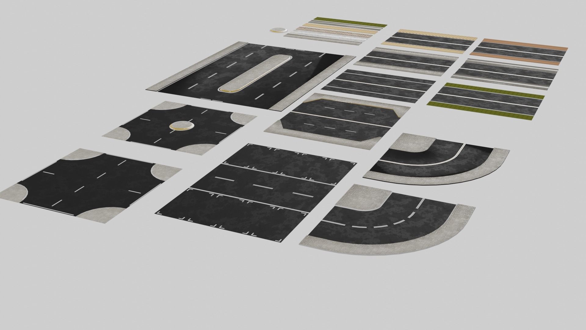 3D model Generic city road asset VR / AR / low-poly | CGTrader