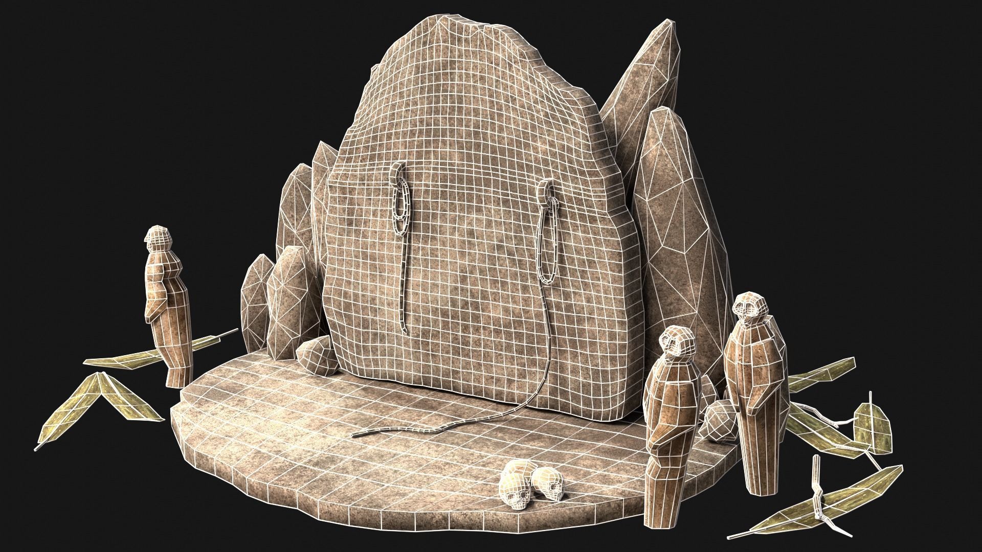 3D model CULT SACRIFICE PLACE JUNGLE SWAMP TRIBE TRIBAL AAA COLLECTION ...