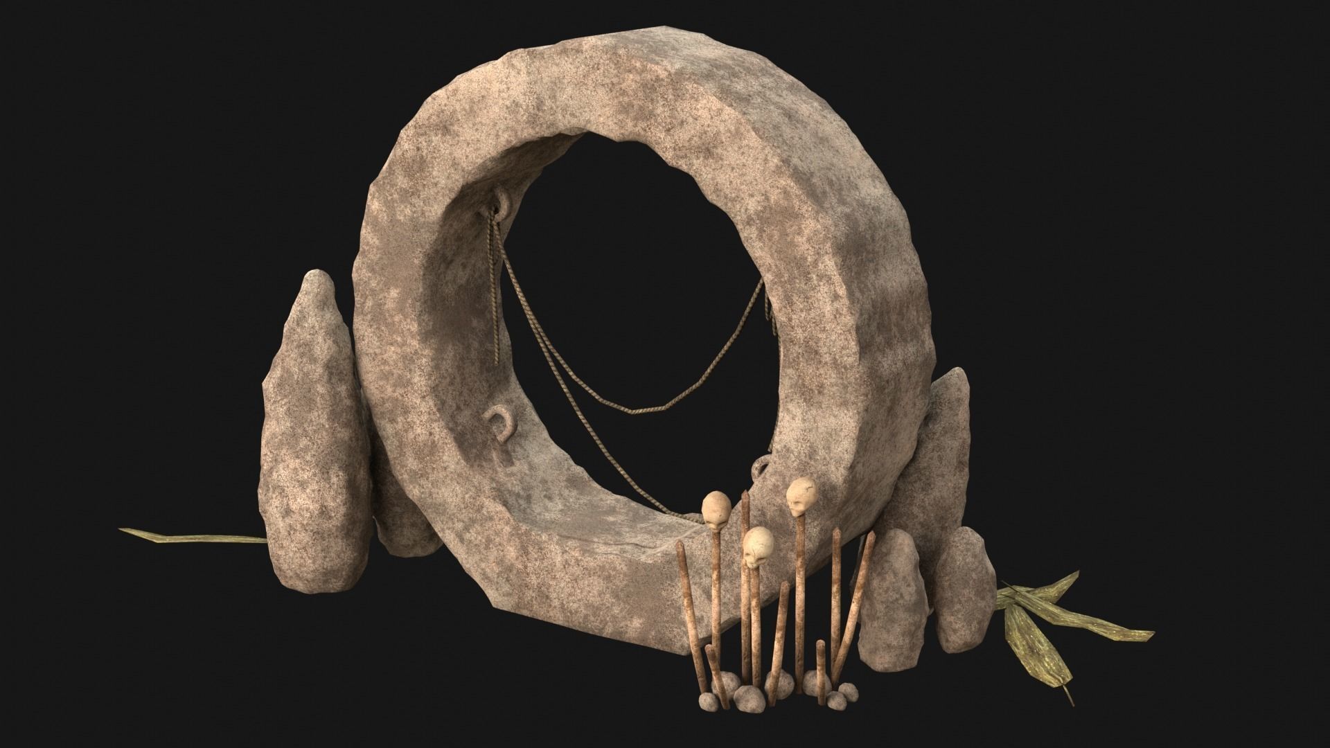 3D model CULT SACRIFICE PLACE JUNGLE SWAMP TRIBE TRIBAL AAA COLLECTION ...