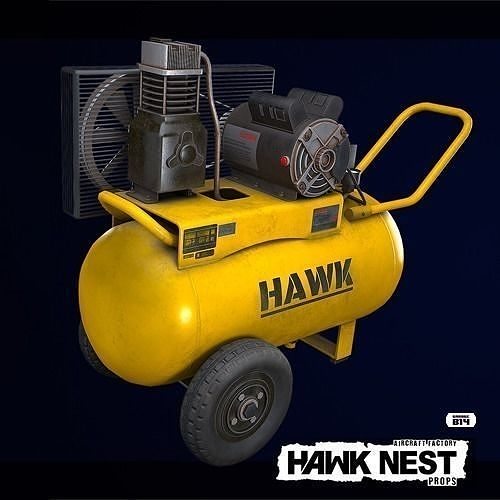 3D model Tool - Compressor VR / AR / low-poly | CGTrader