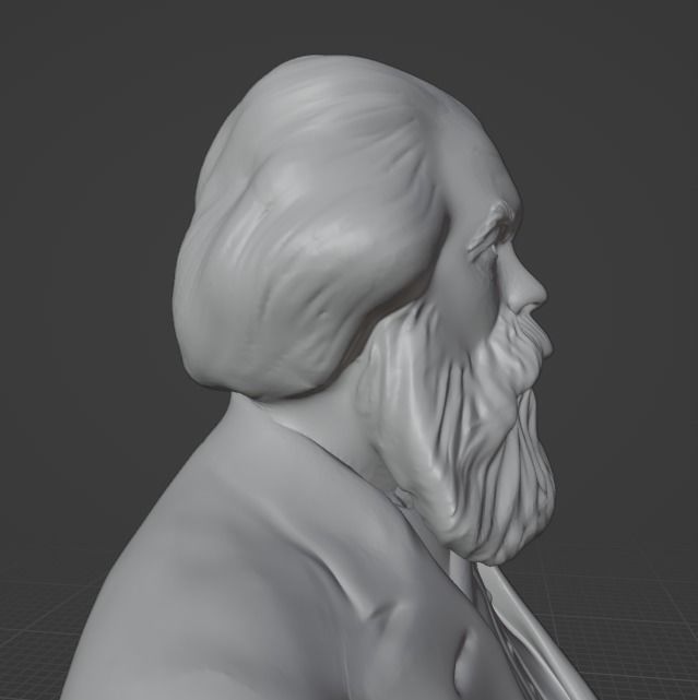 Karl Marx 3D model 3D printable | CGTrader