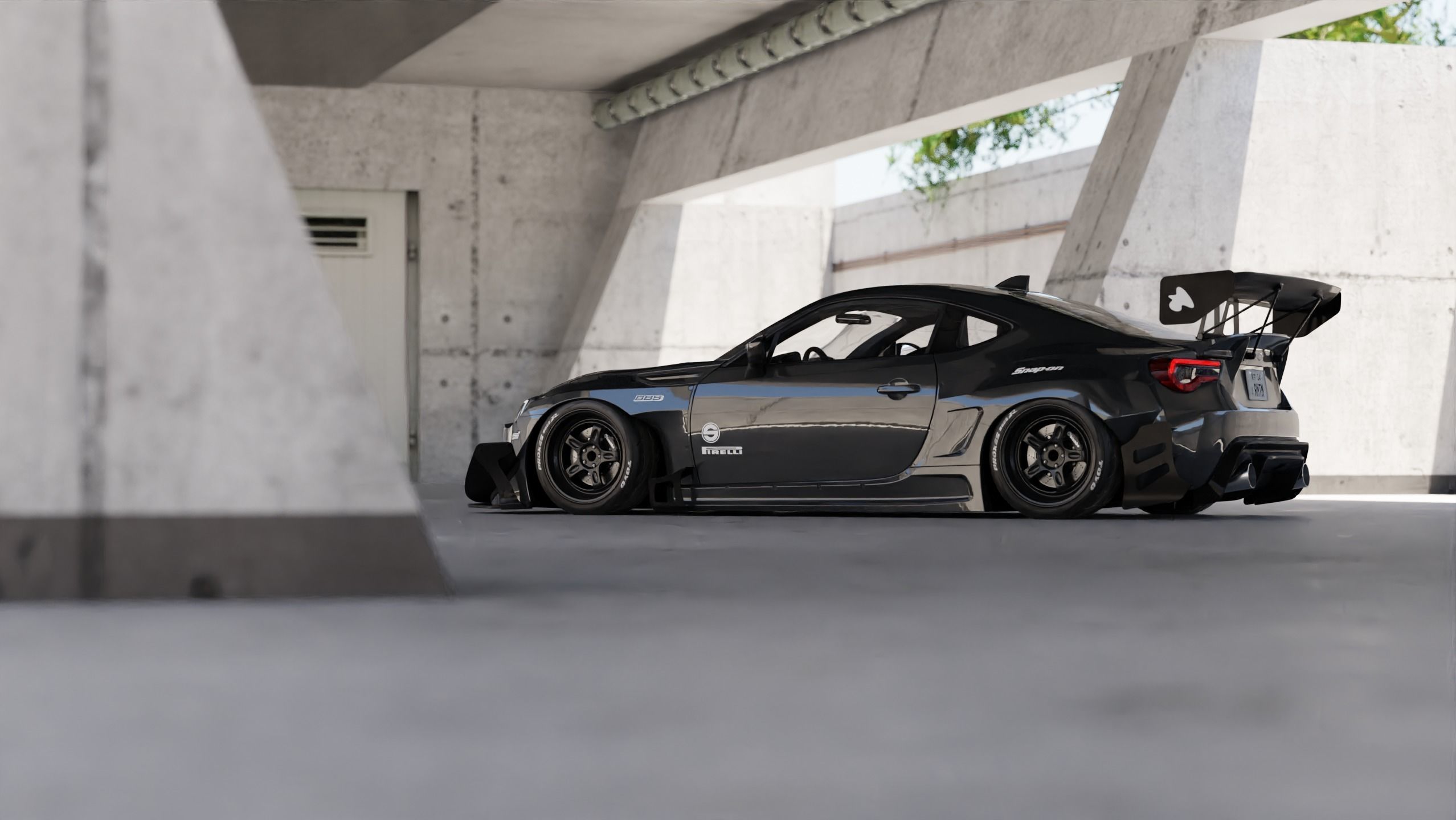Car Lighting Scene 3D Blender File Textured FBX File 3D model | CGTrader