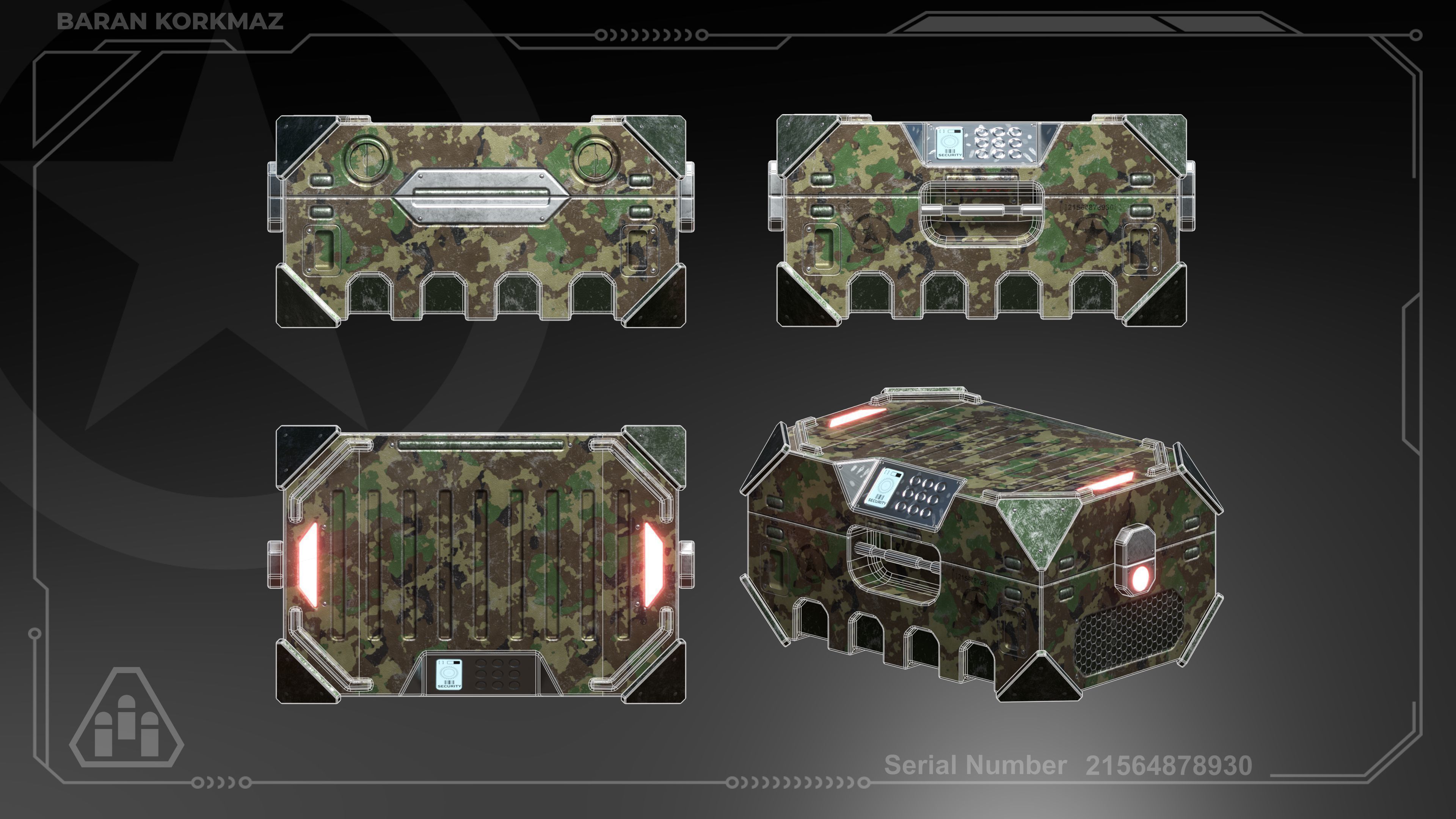 3D model Sci-Fi Crates VR / AR / low-poly | CGTrader