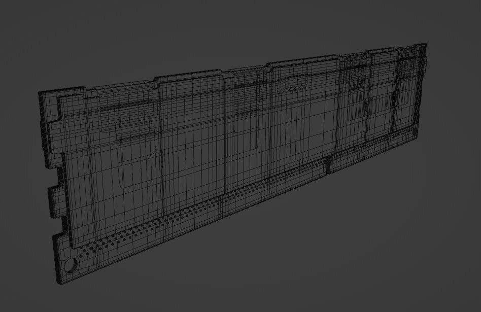 ECC RAM CARD 3D model | CGTrader