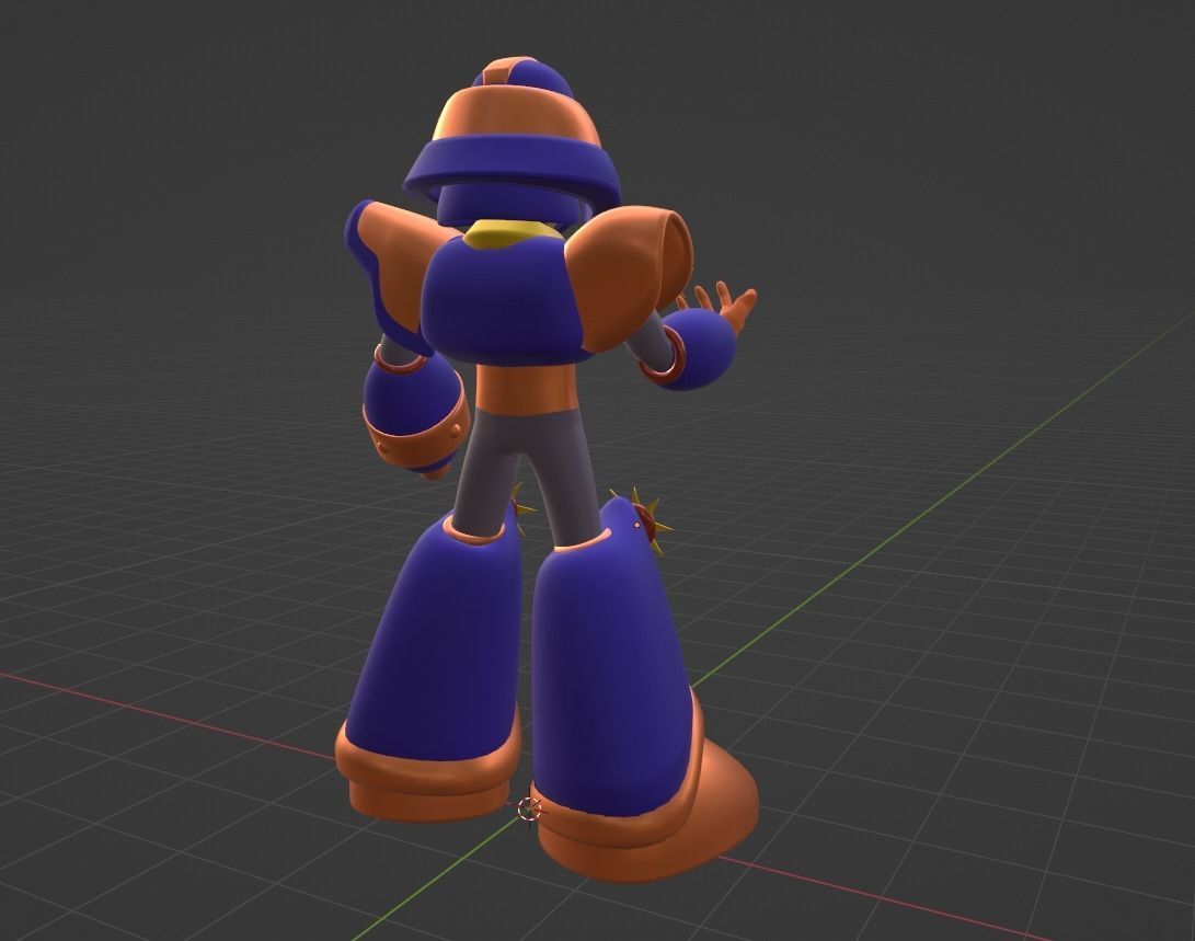 Sunstar Mega Man V 3D model rigged | CGTrader