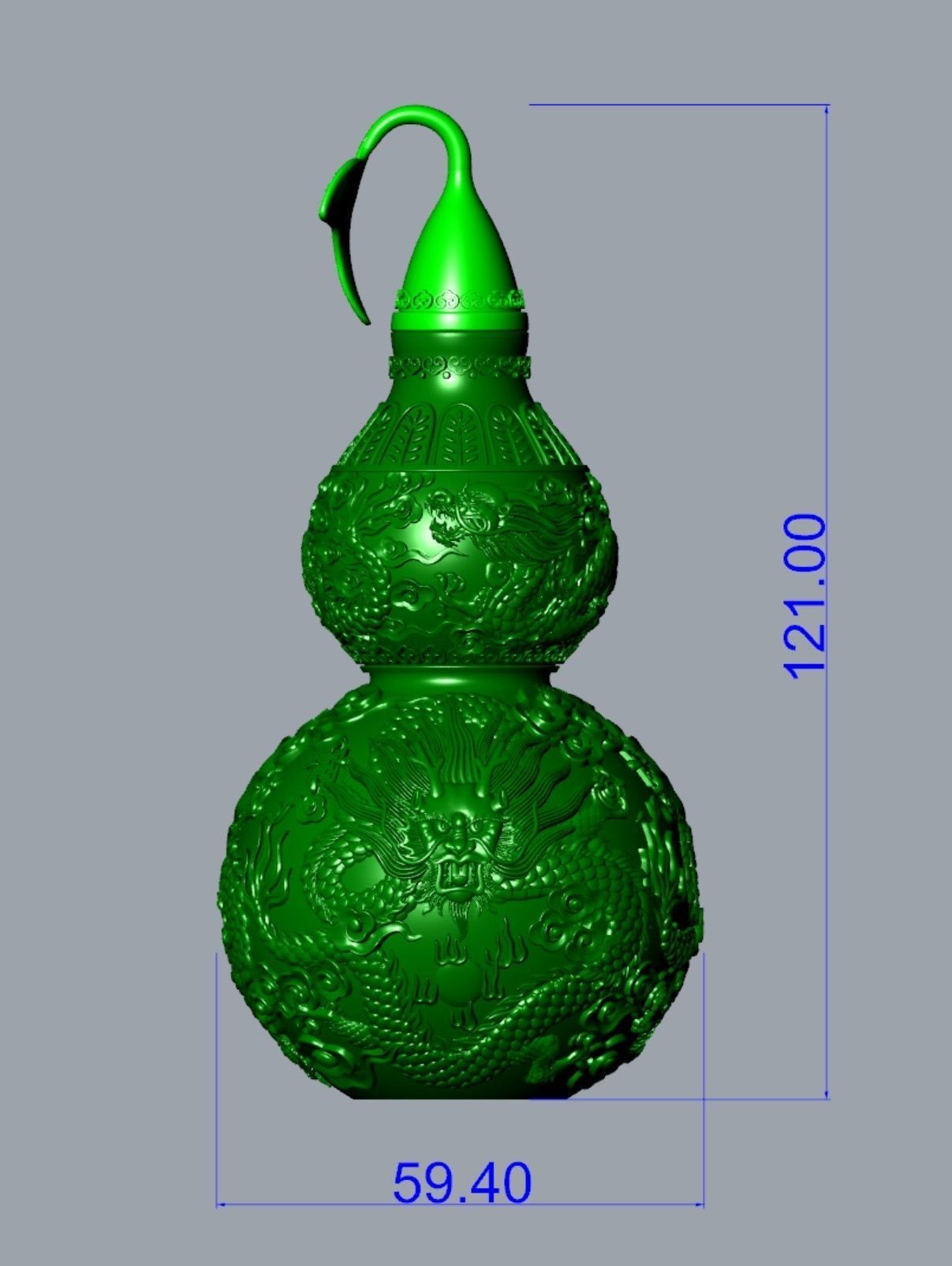 Dragon Gourd 3D model 3D printable | CGTrader