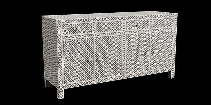 3D model Bohemian Style Buffet Table VR / AR / low-poly | CGTrader