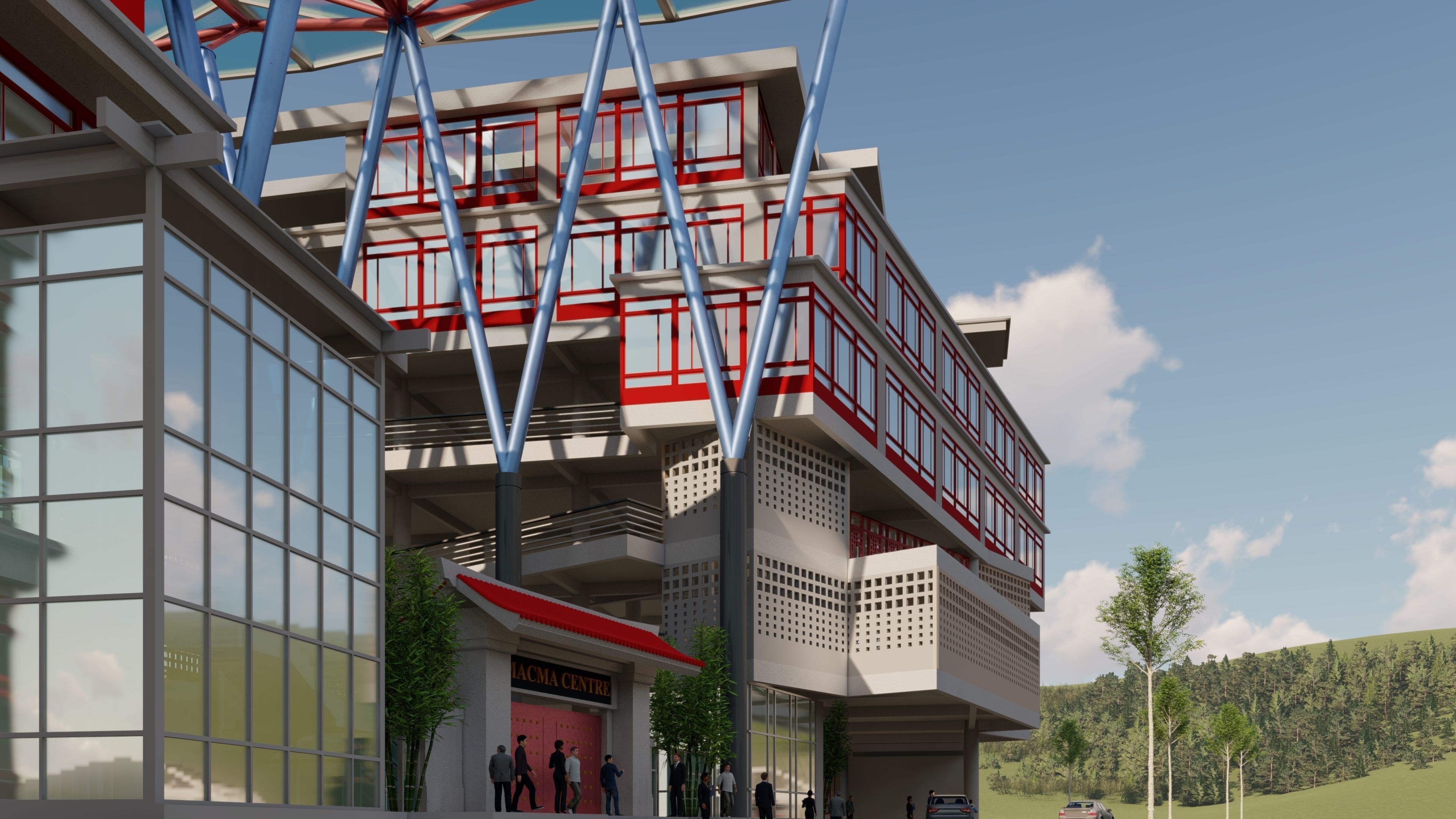 Complex community 3D model | CGTrader