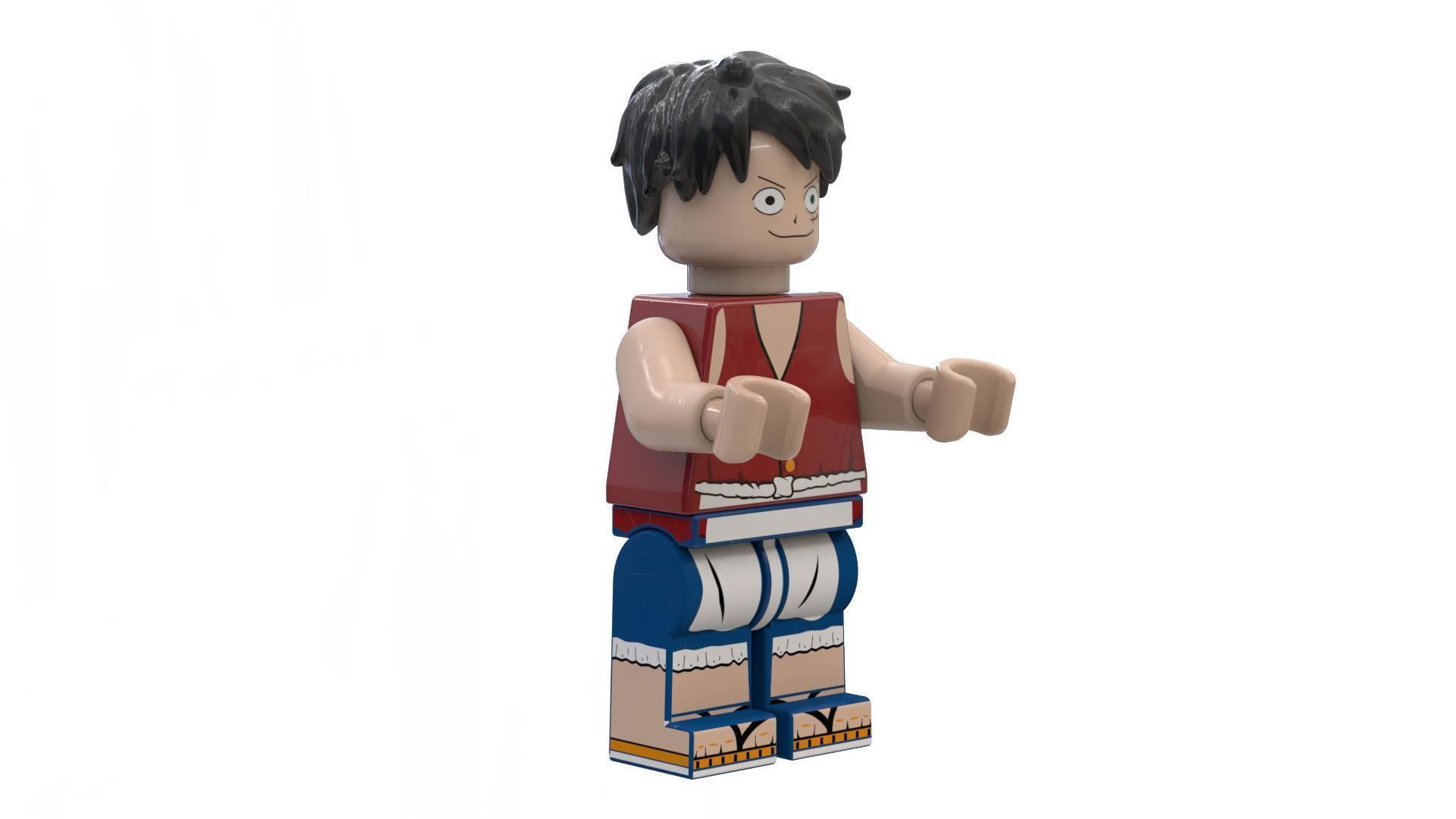 3D model Lego Luffy Minifigure VR / AR / low-poly | CGTrader