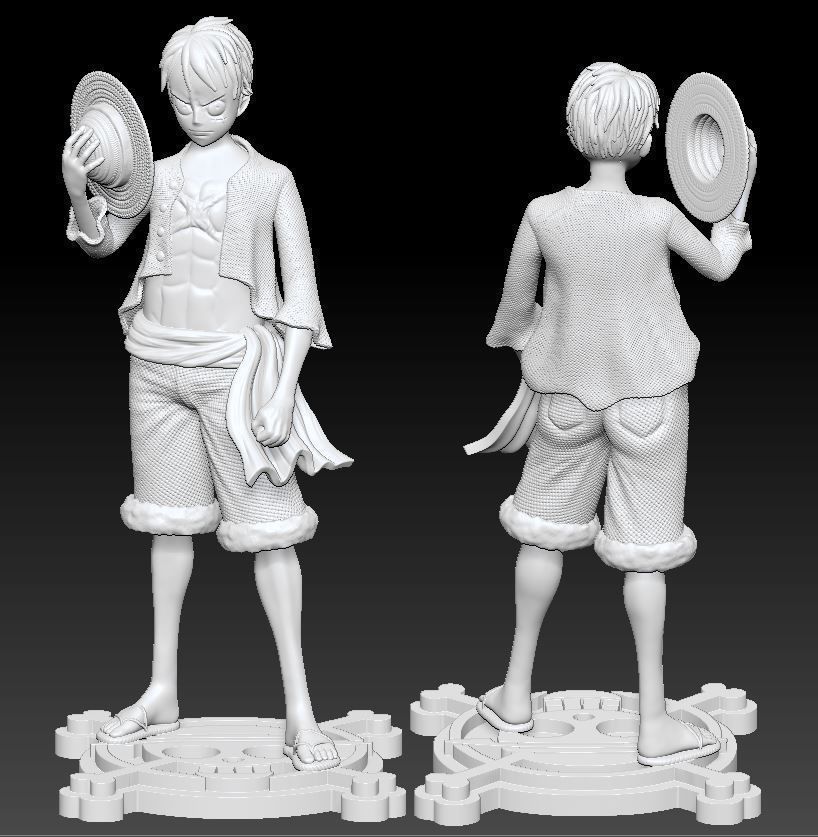 Luffy - One Piece 3D model 3D printable | CGTrader