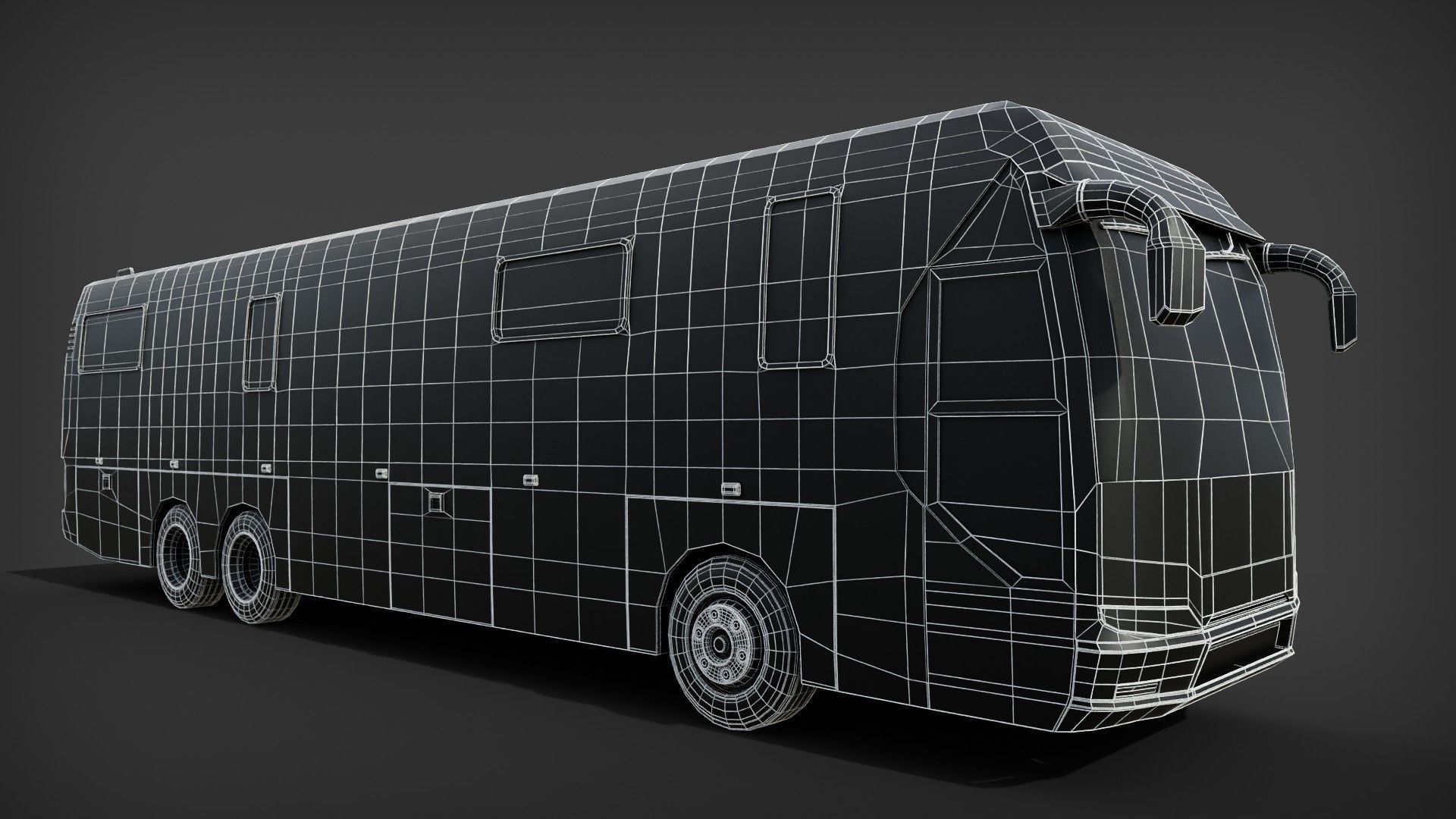 3D model Motorhome Bus RV bus with interior VR / AR / low-poly | CGTrader