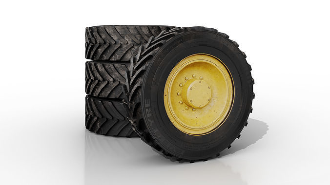 Tractor wheel 3D model | CGTrader