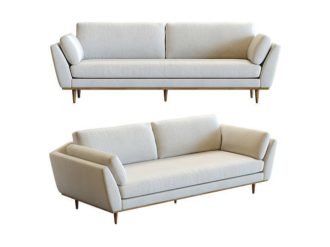 Crate and Barrel Hague Sofa 3D model | CGTrader