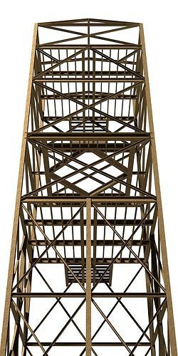 Structure for machine support 3D model | CGTrader