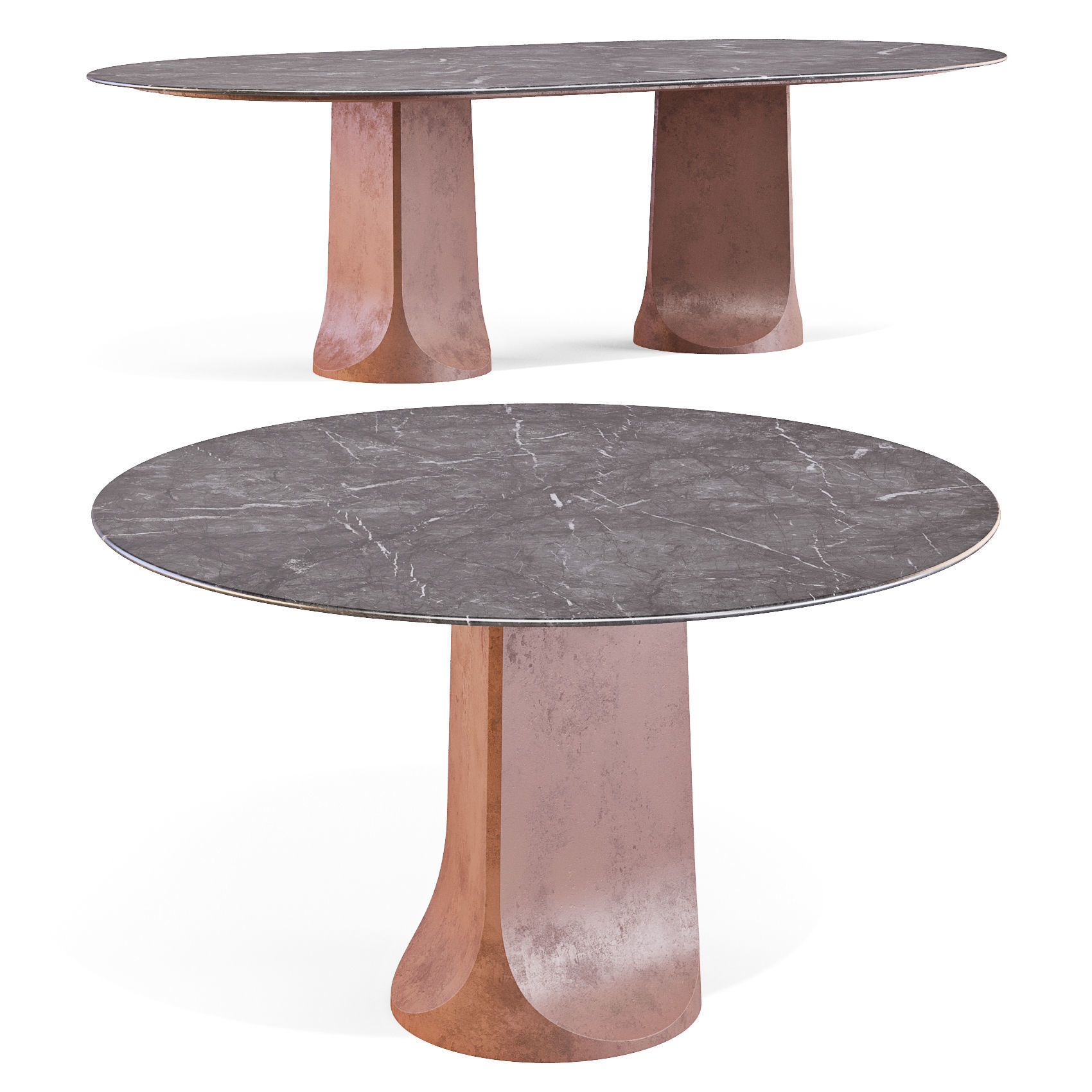 Tacchini Togrul - Dining Tables Set 01 3D model | CGTrader