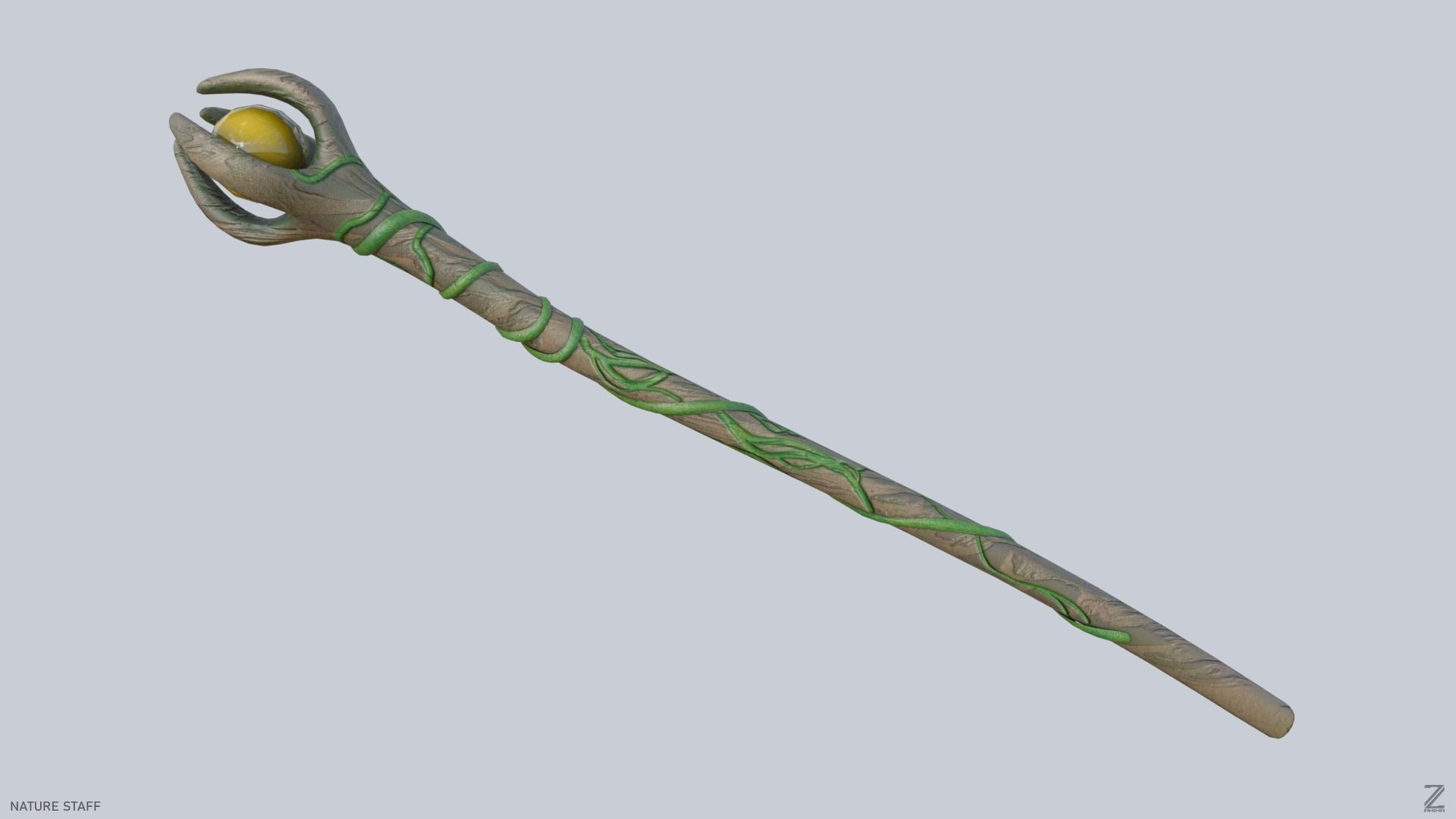 3D model Nature staff VR / AR / low-poly | CGTrader