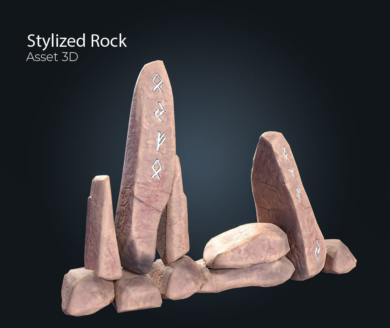 Stylized Rock V1 free VR / AR / low-poly 3D model | CGTrader