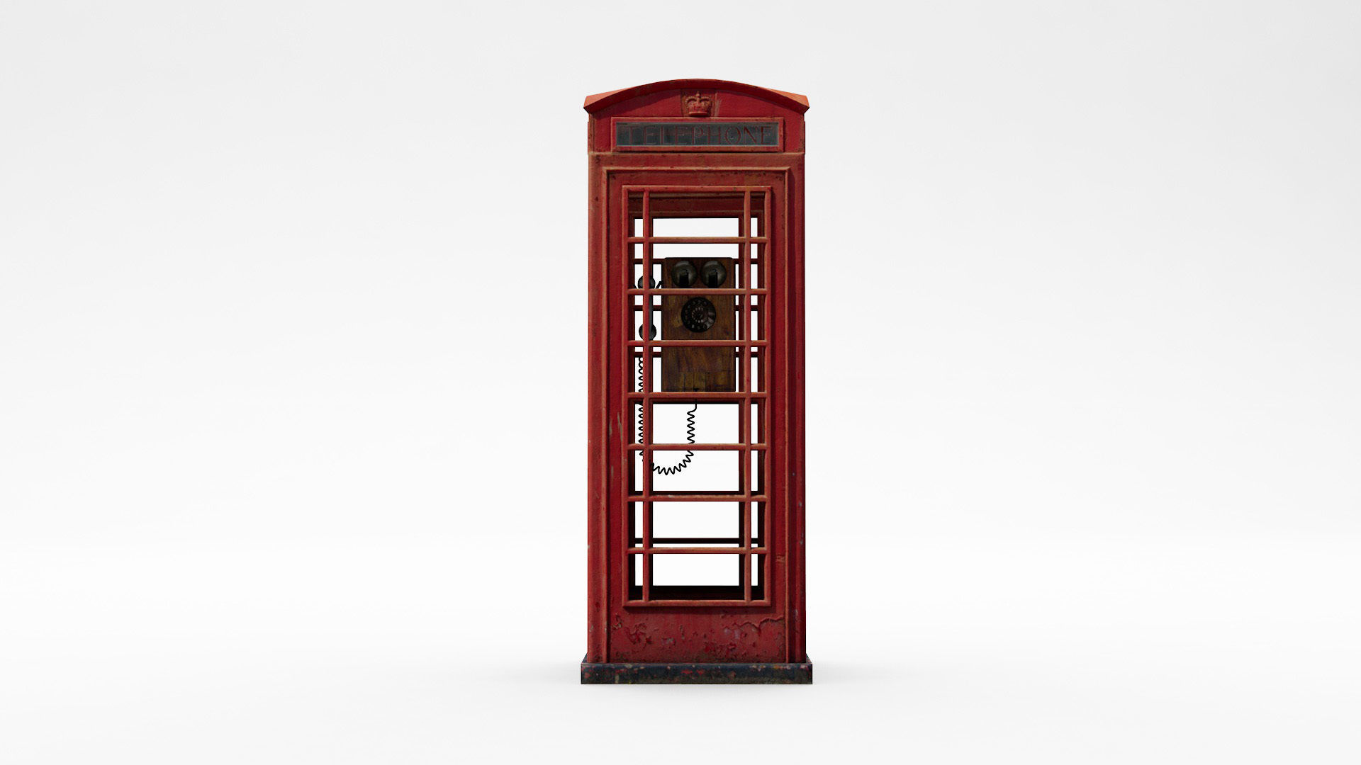 British Telephone Box 3D model | CGTrader