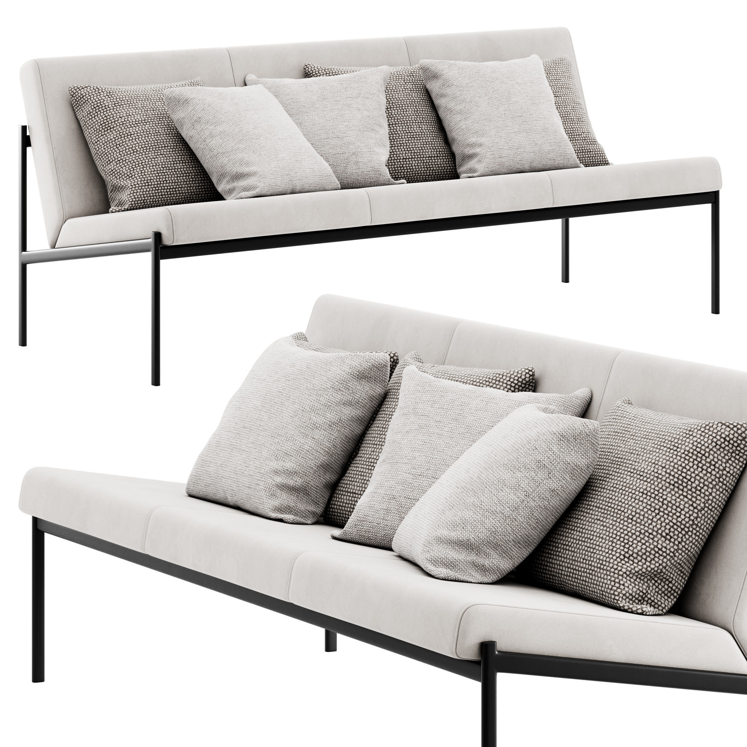 Kiki 3 seater Sofa by Artek 3D model | CGTrader