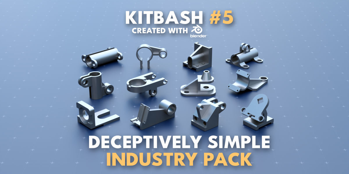 Factory Greeble Kitbash Master Bundle 1200 Models 3D model | CGTrader