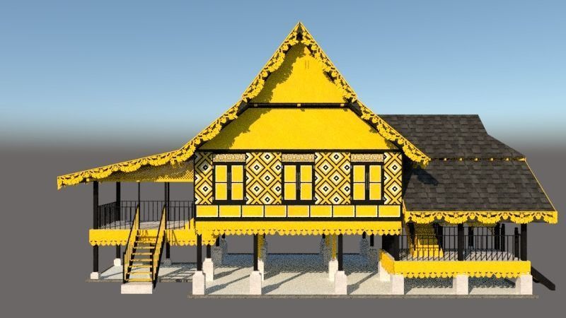 RUMAH TRADISIONAL MELAYU PERAK DARUL RIDZUAN free 3D model 3D printable ...