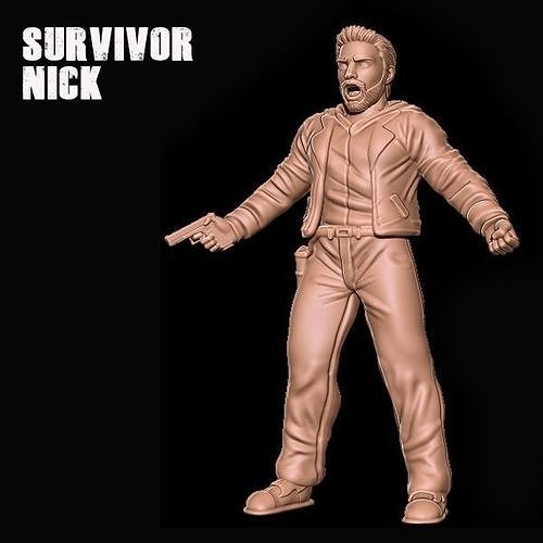 Survivor Nick 3D model 3D printable | CGTrader