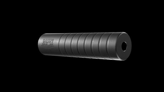 3D model Silencerco Omega 45 Silencer VR / AR / low-poly | CGTrader