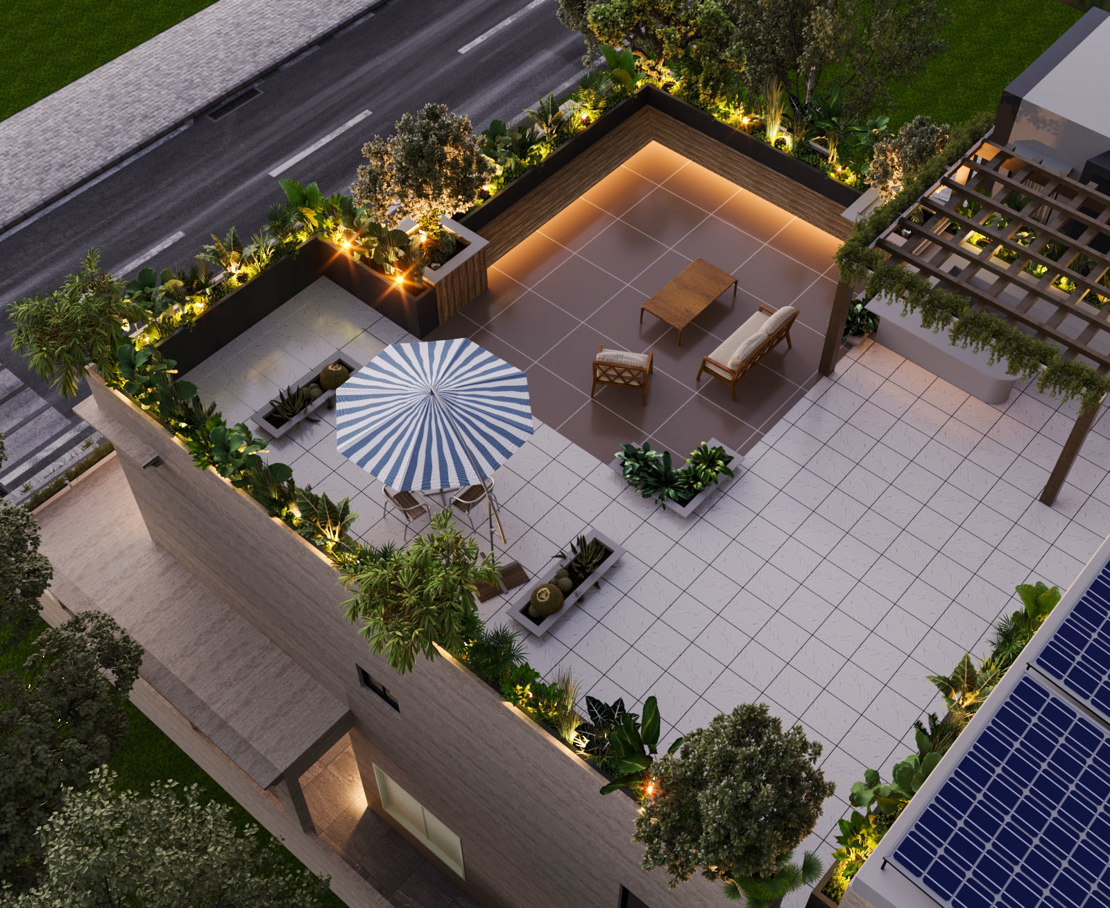 Terrace Garden 3D model | CGTrader