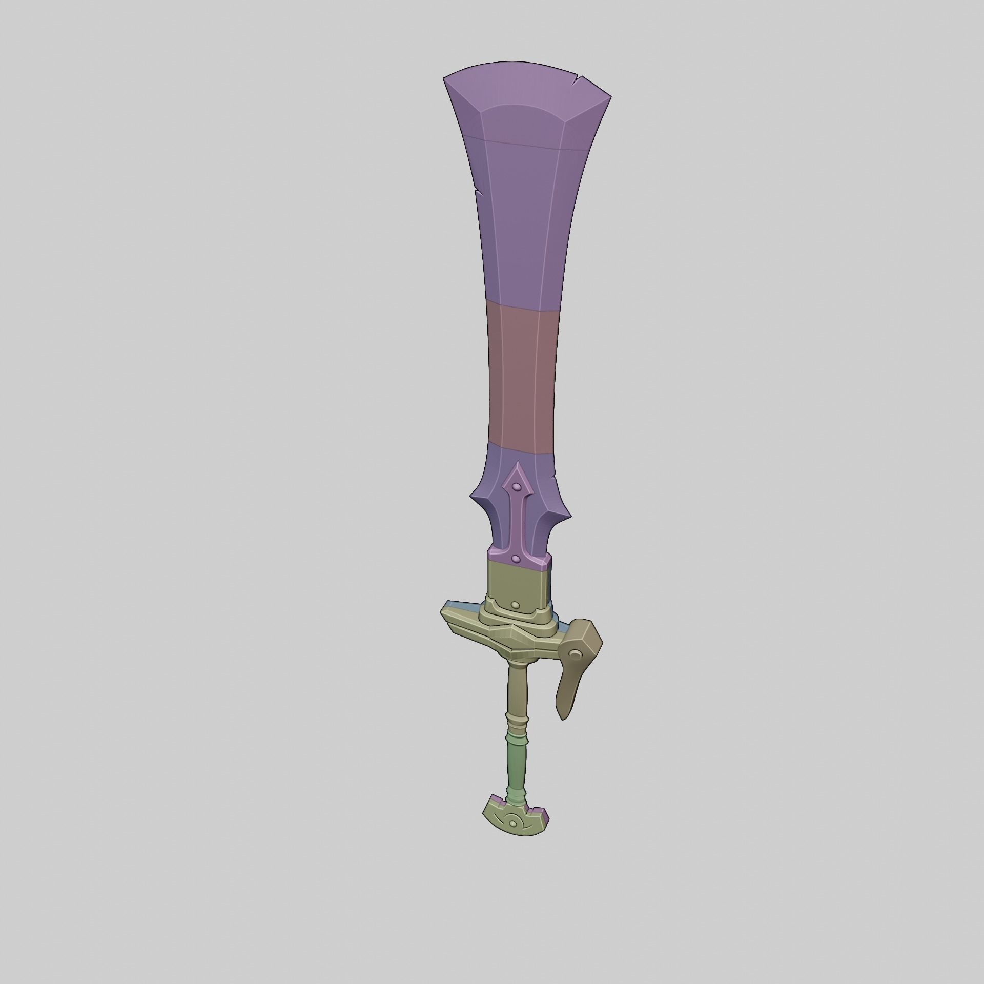 Knight Claymore Zelda Tears of the Kingdom 3D model 3D printable | CGTrader