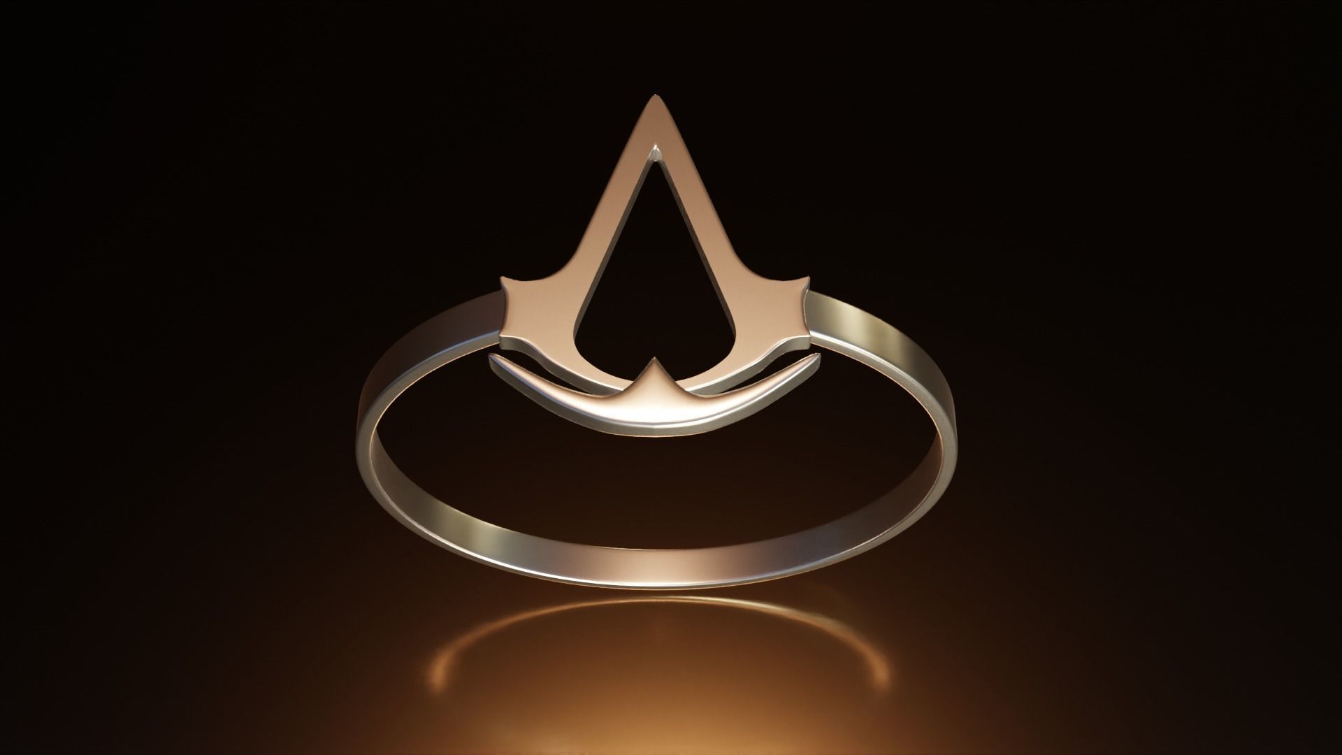 Assassins Creed Symbol Ring free 3D model 3D printable | CGTrader
