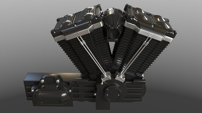 3D V-Twin Engine 3D model | CGTrader