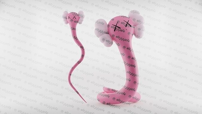 3D model Kaws Bendy x Bendy Snake Textured VR / AR / low-poly | CGTrader