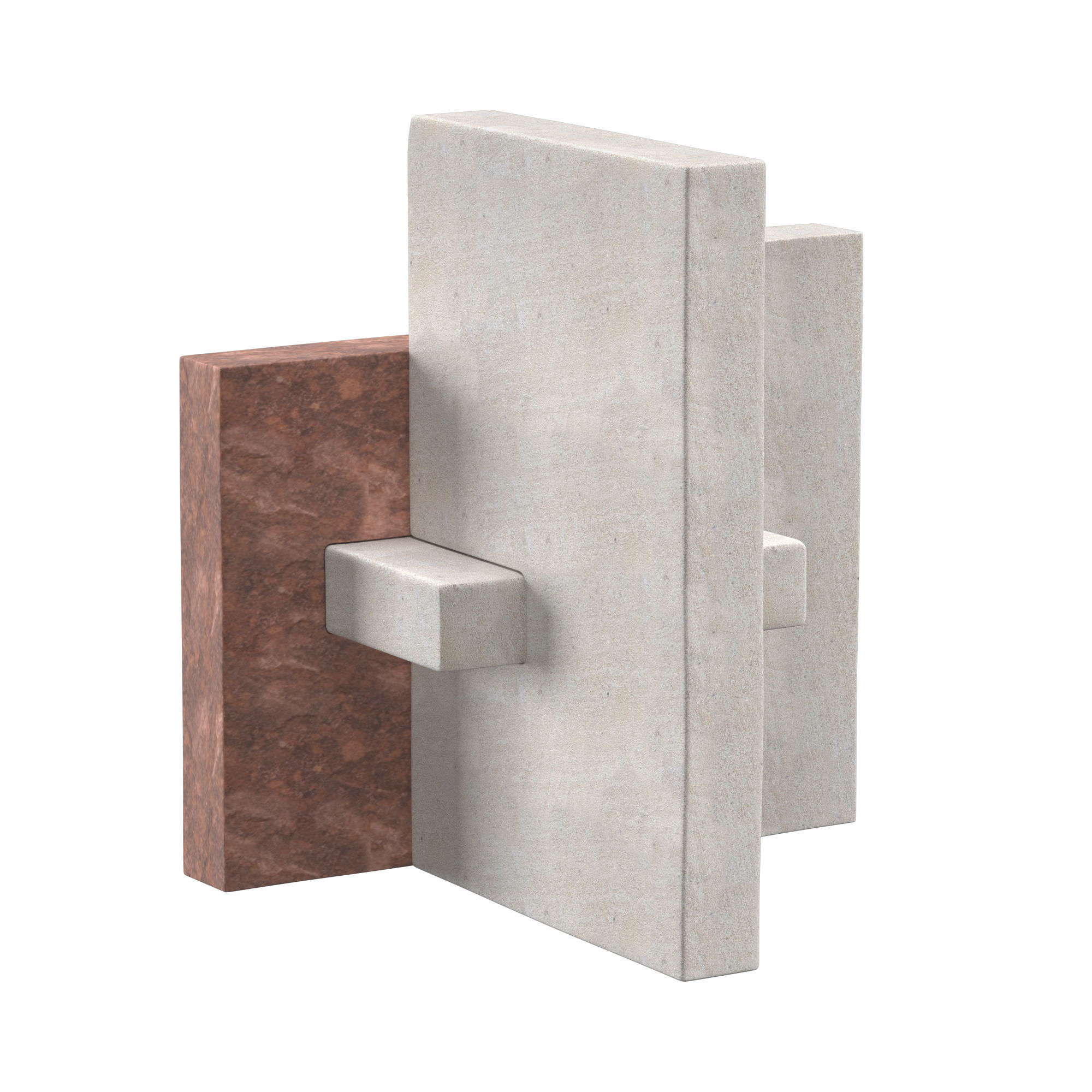 Block Sculpture 3D model | CGTrader