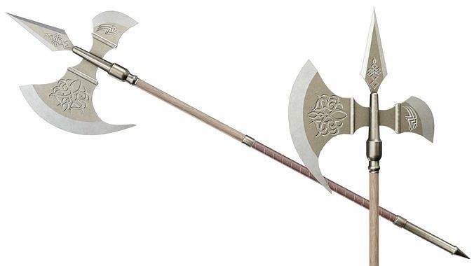 Halberd 05 3D model | CGTrader