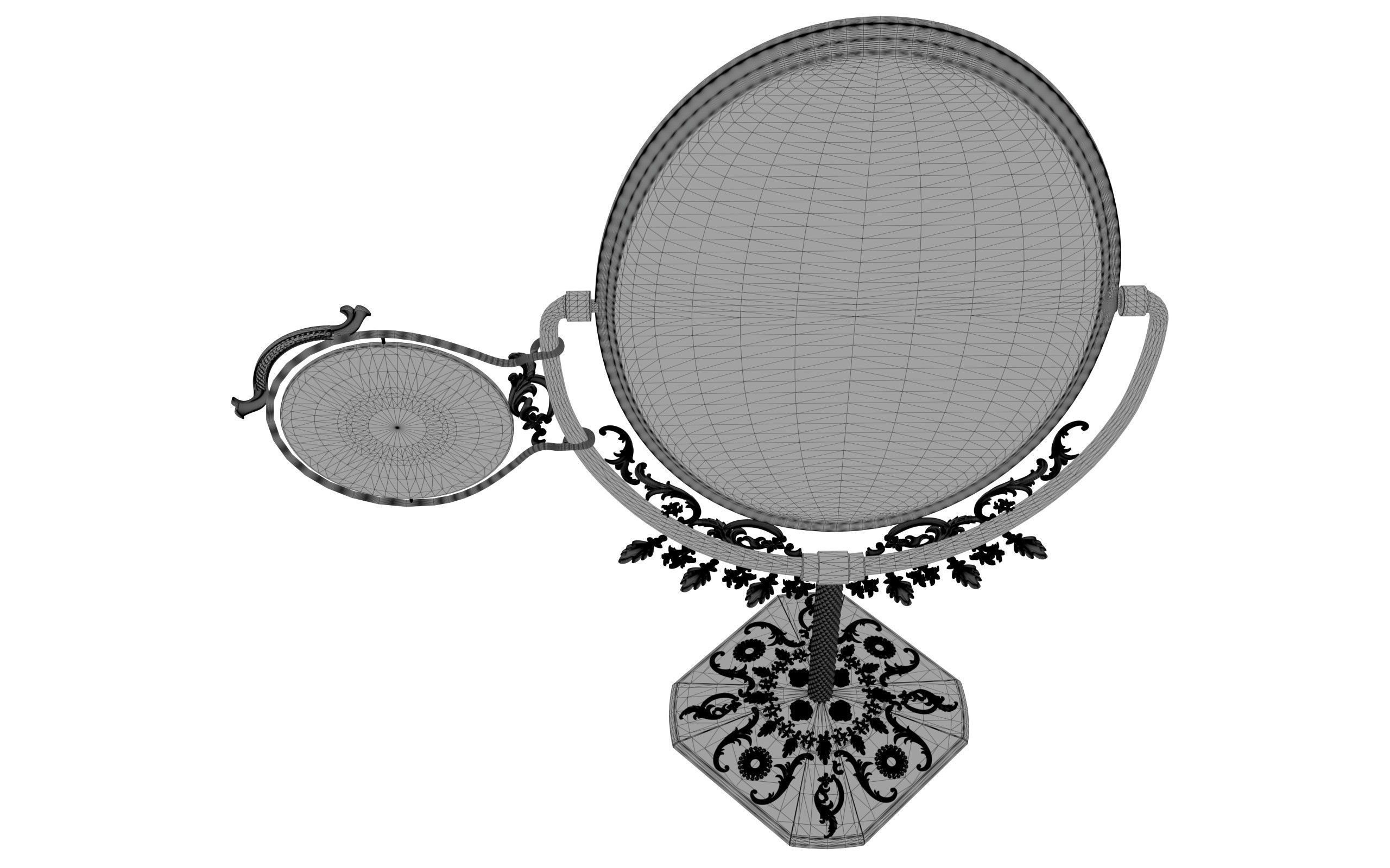 Antique Mirror 3D model | CGTrader