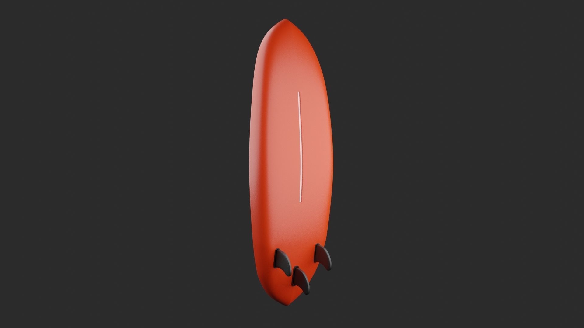 Surf Board 3D model 3D printable | CGTrader