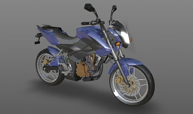 3D model Bajaj Pulsar NS200 A High Performance Indian Sport Bike VR / AR / low-poly | CGTrader