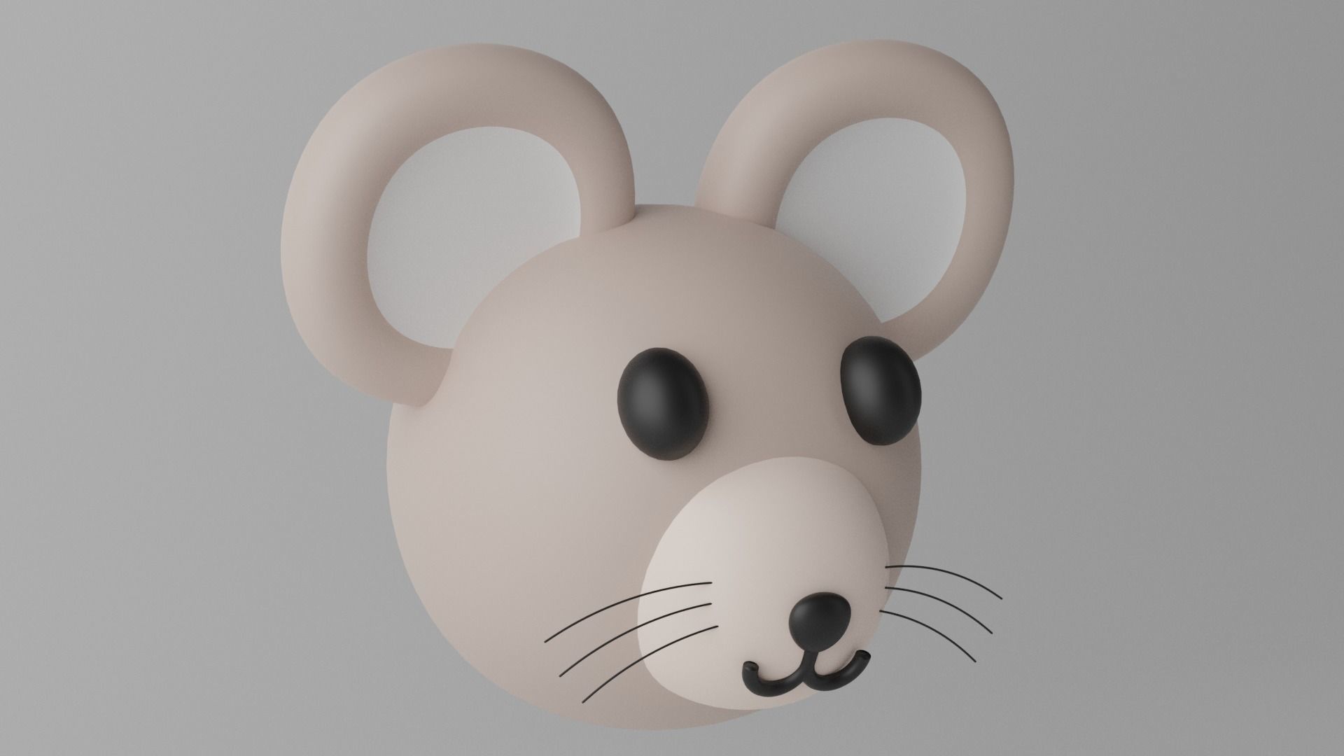 Cartoon Mouse Rat Head 3D model | CGTrader