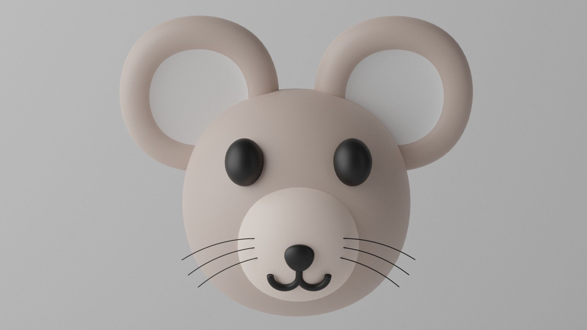 Cartoon Mouse Rat Head 3D model | CGTrader