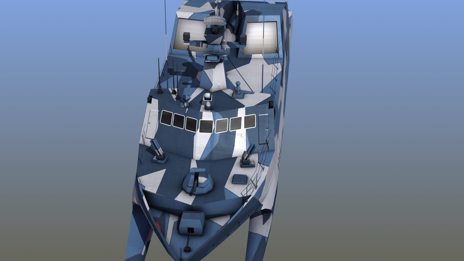 Type 22 Houbei Missile Boat 3D model | CGTrader