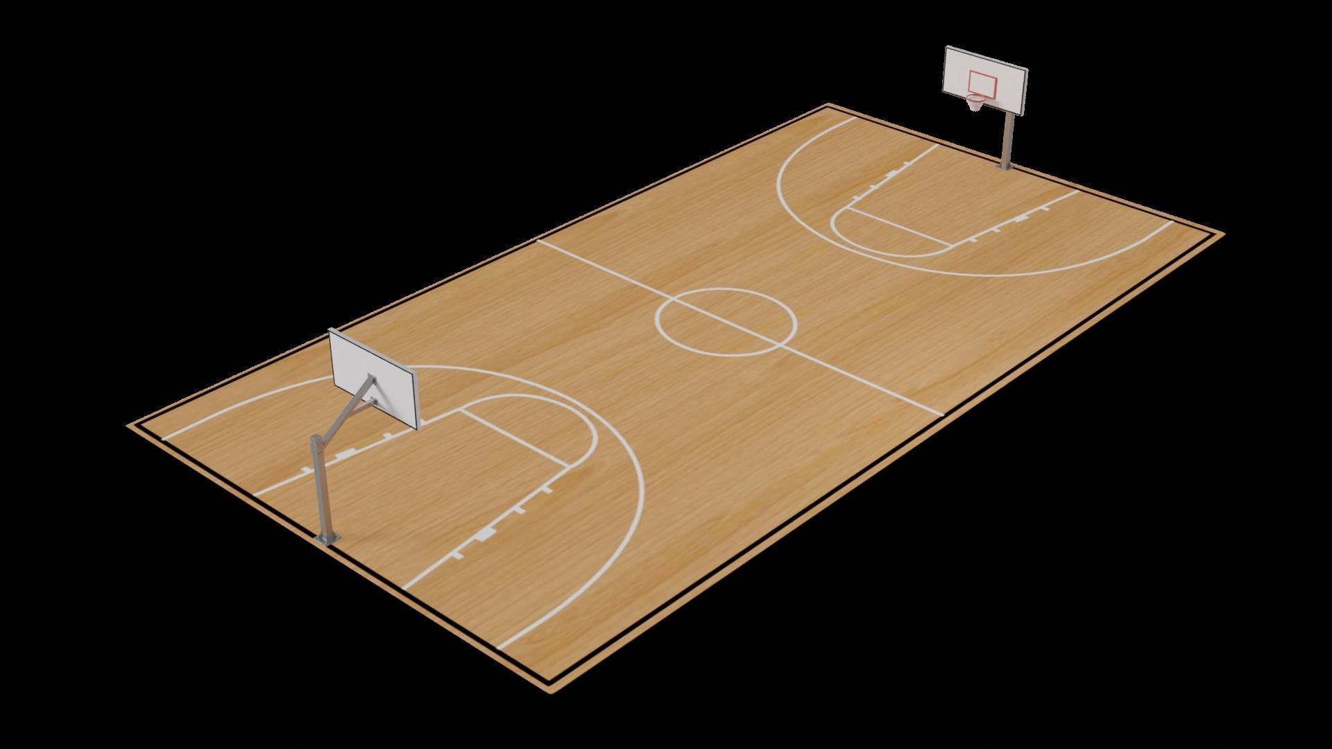 Basketball Court 3D model | CGTrader